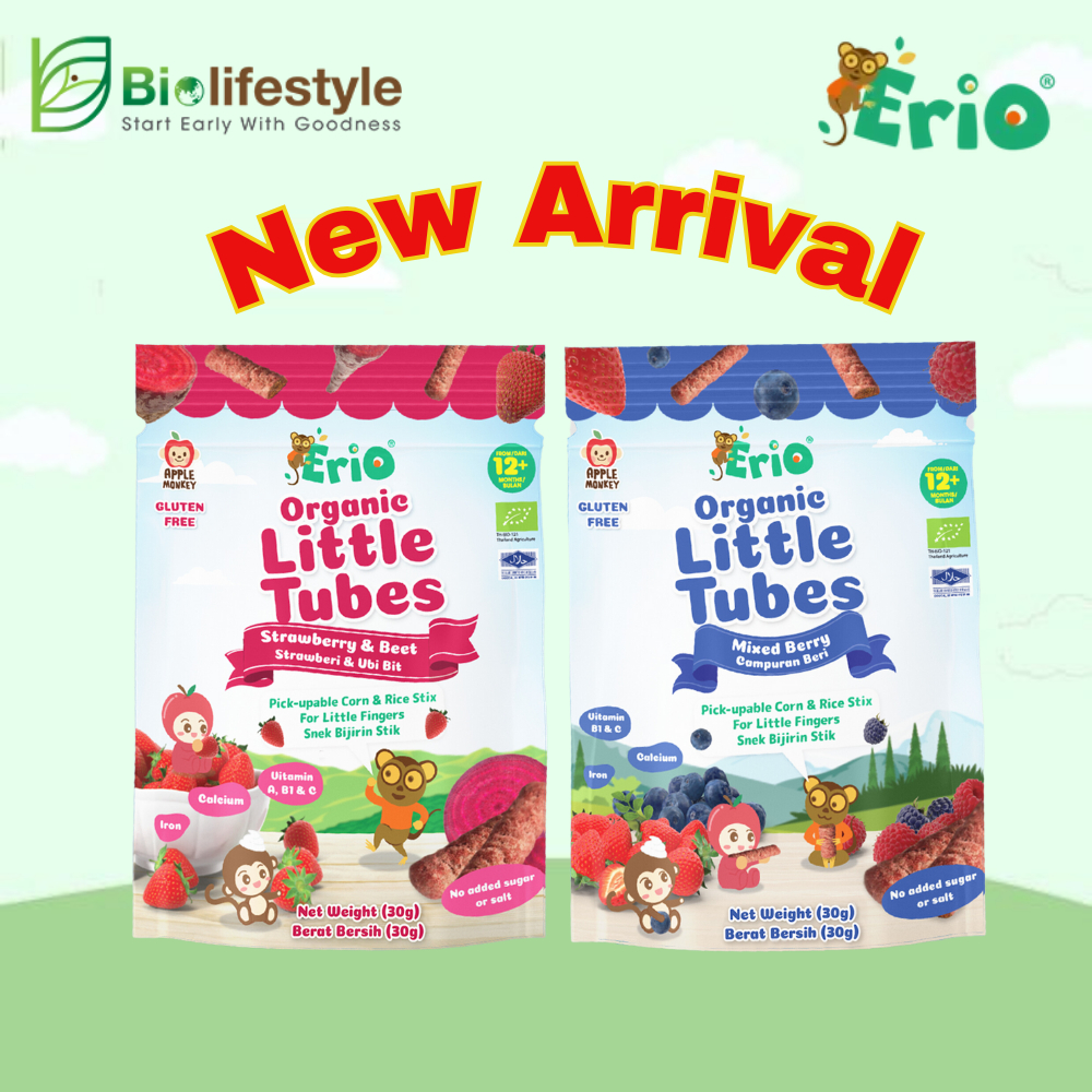 Erio Organic Little Tubes (30g) | Shopee Malaysia