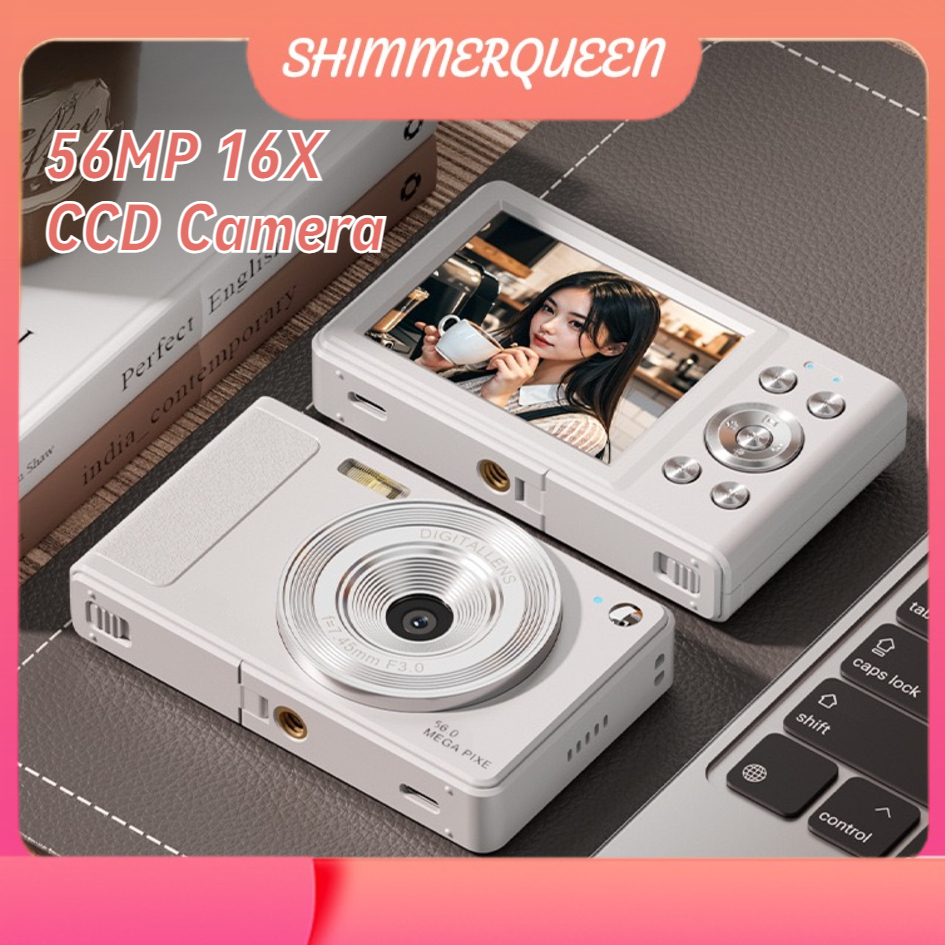 56MP 16X Digital Retro CCD Camera 4K Video Flashlight Autofocus ...