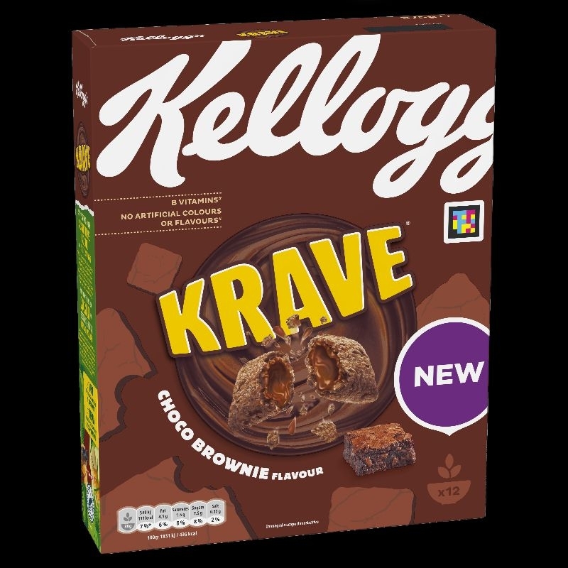 Kellogg's krave choco brownie flavour cereal 375gram | Shopee Malaysia