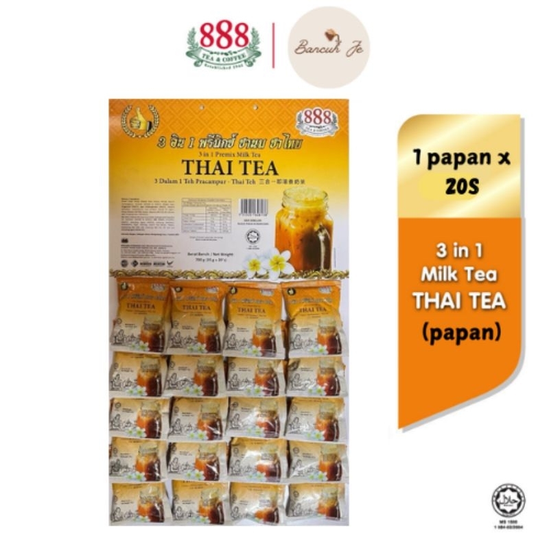 888 Thai Tea Papan/Hanging Mobile (1 papan = 20 Sachet) | Shopee Malaysia