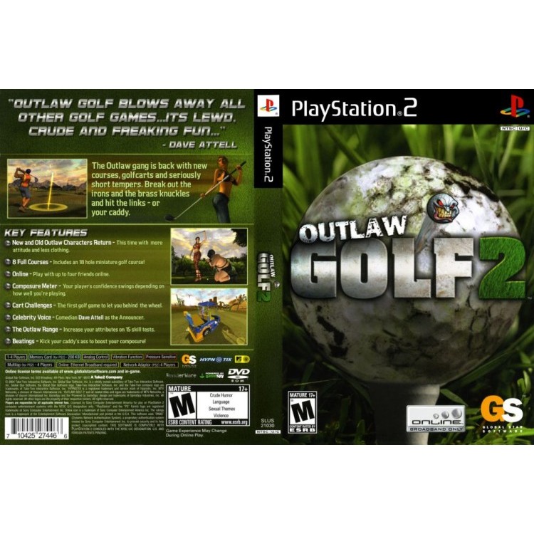 PS2 Outlaw Golf 2 (DVD GAME) | Shopee Malaysia