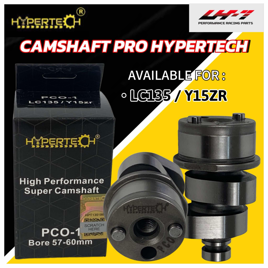 ORIGINAL PCO HYPERTECH HIGH SUPER CAMSHAFT RACING FOR LC135 / Y15ZR SPEC 57 - 60 MM | Shopee ...