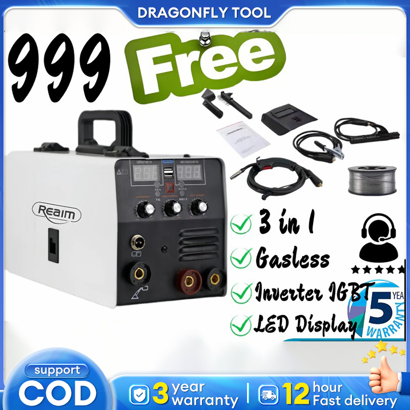 MIG-999/250 MIG Welding Machine Set Gasless MIG/MMA/TIG 3in1 Inverter IGBT Welder Walding 電焊機 ...