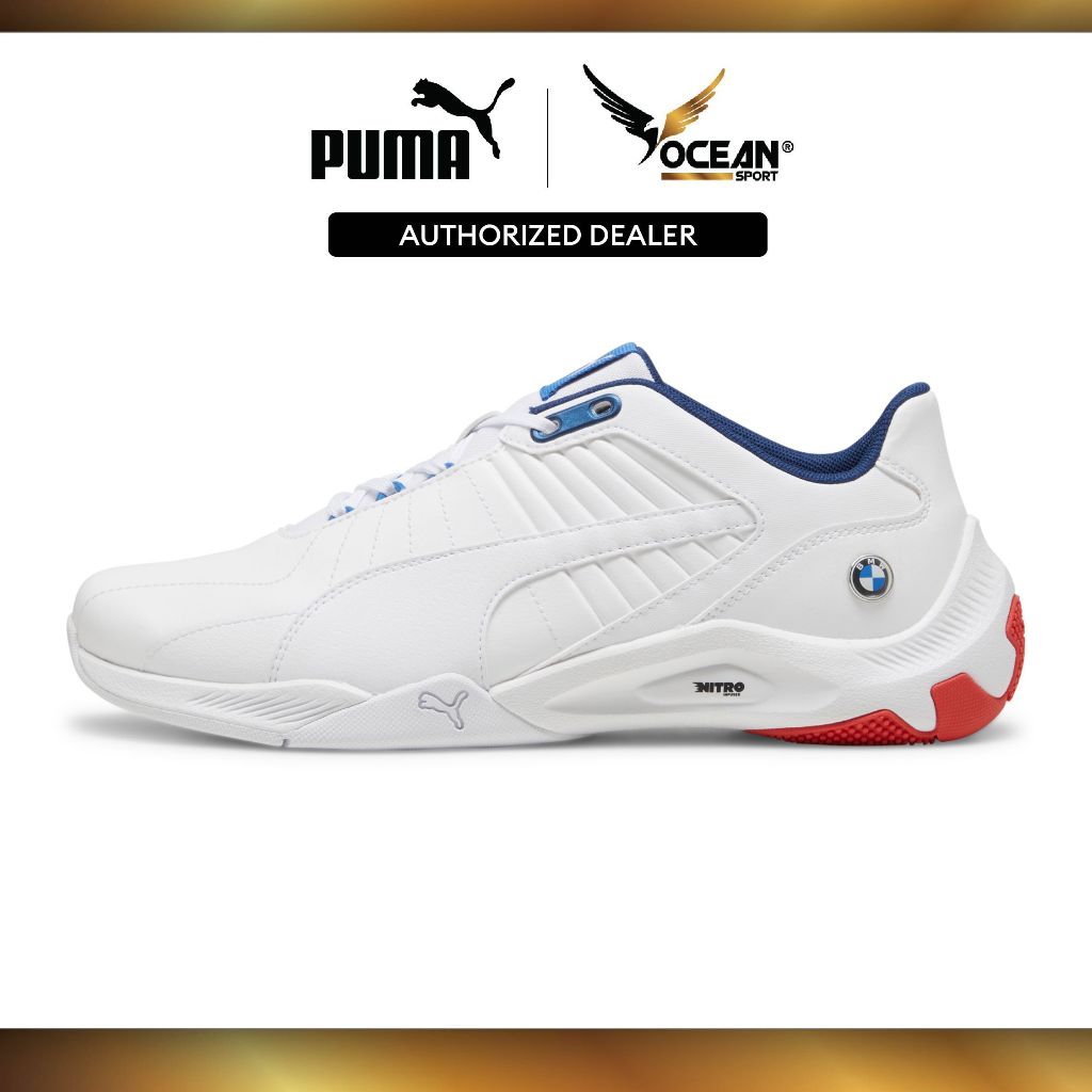 PUMA BMW MMS Kart Cat NITRO White-Pop Red Sneakers 30748706 | Shopee ...