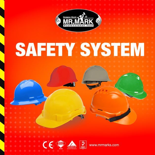 MR MARK SAFETY HELMET WITH SLIDE LOCK (SIRIM) | Shopee Malaysia
