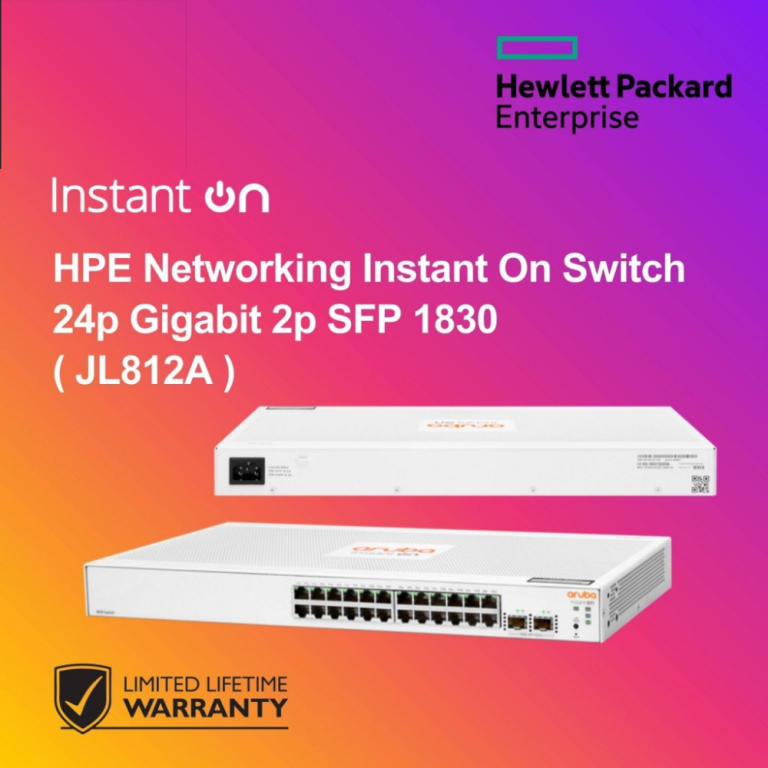 HPE Networking Instant On Switch 24p Gigabit 2p SFP 1830 ( JL812A ) | Shopee Malaysia