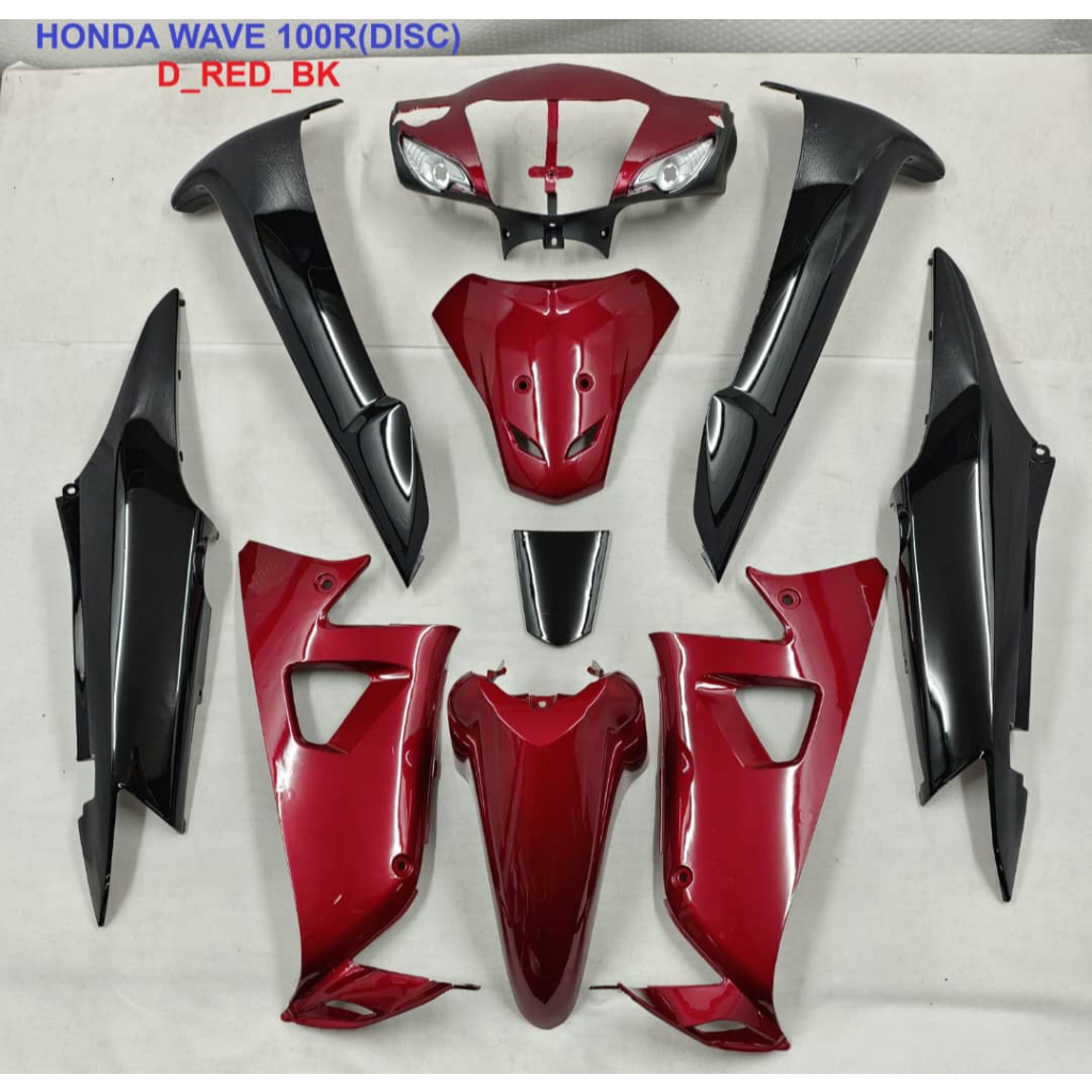 Honda Wave 100R cover Set + Sticker ( DISC ) | Shopee Malaysia