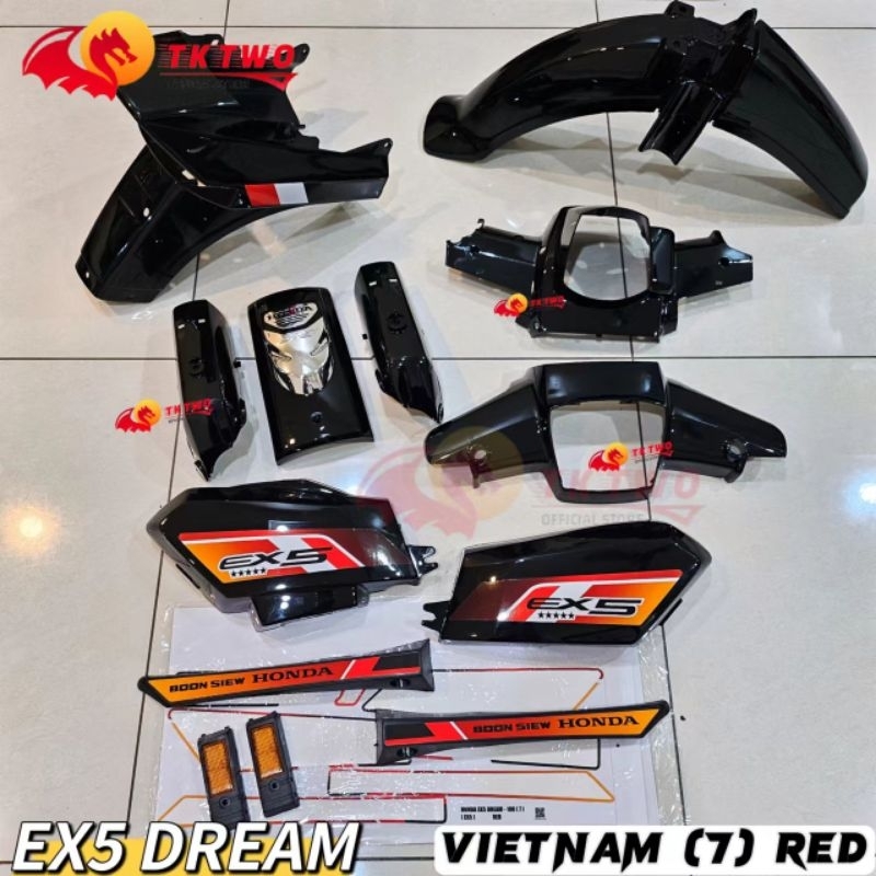 Ex5 cover set Black with sticker (7) Vietnam Red Limited Edition Ex5 ...