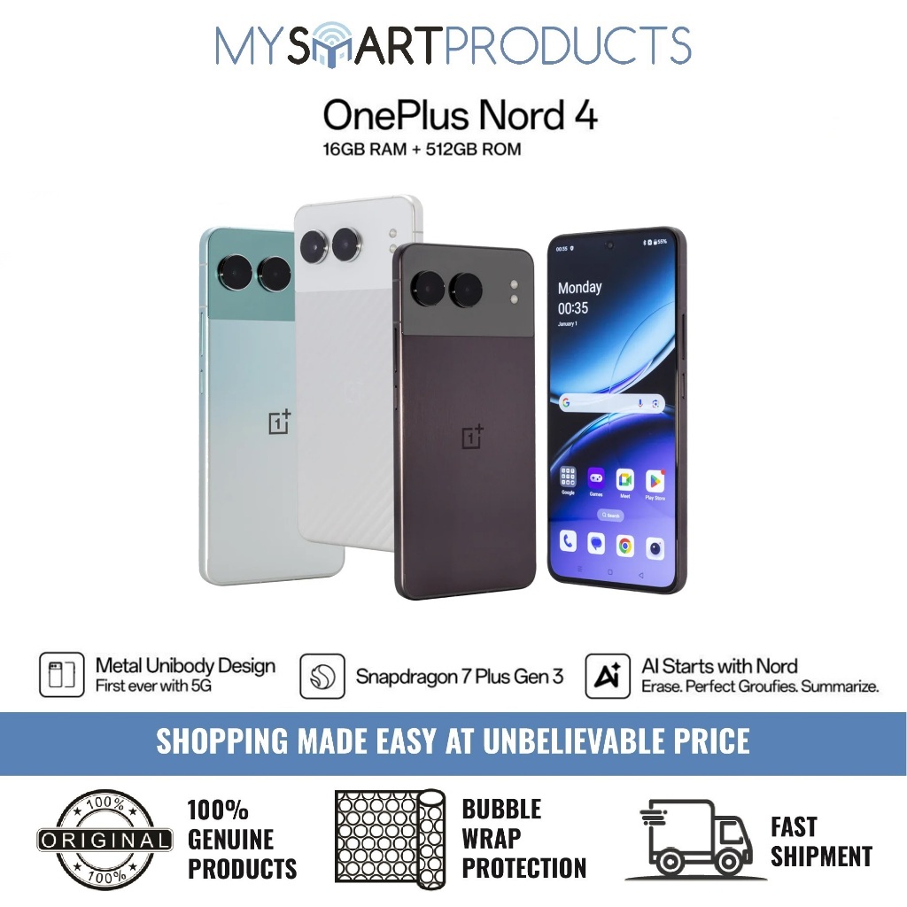 OnePlus Nord 4 5G (512GB ROM | 16GB RAM) 1 Year OnePlus Malaysia ...