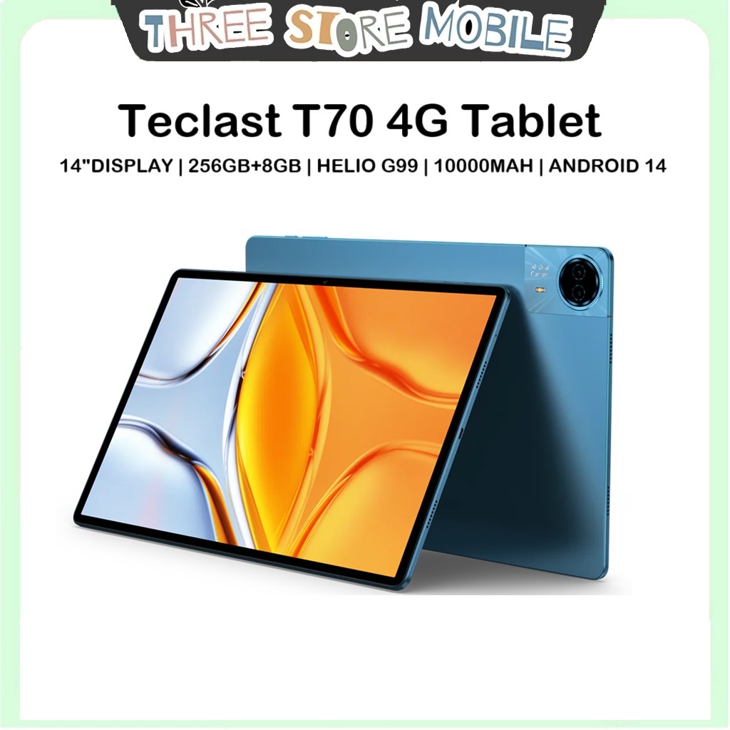 [Malaysia Set] Teclast T70 4G Tablet (14"Display | 256GB ROM+8GB RAM | Helio G99 | 10000mAh ...
