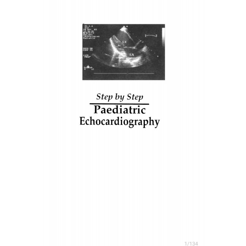 [9C211] Step by step pediatric echocardiography (Rani Gera) | NO BOOK ...