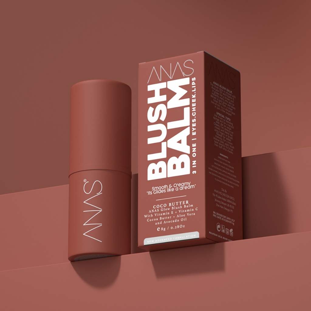 ANAS GLOW BLUSH BALM With Vitamin E + Vitamin C + Cocoa Butter + Aloe ...