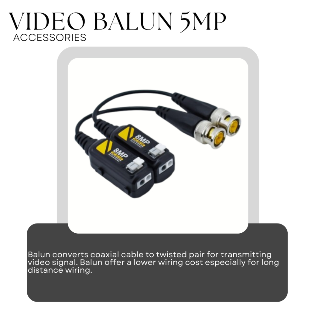 DAHUA CCTV Video Balun 5MP 1080P CCTV Passive HDCVI AHD TVI Transceiver ...