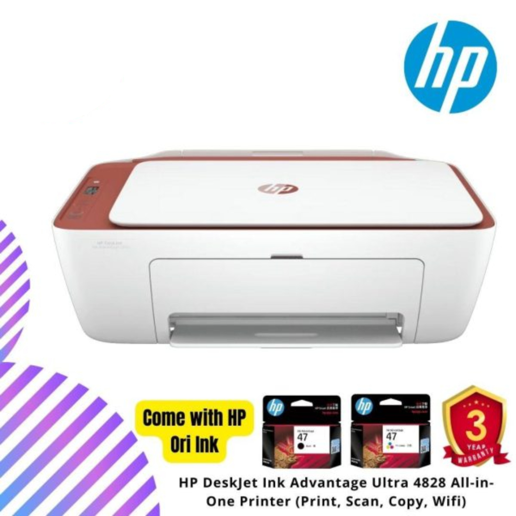 HP DeskJet Ink Advantage Ultra 4828 All-in-One Printer (Print, Scan ...