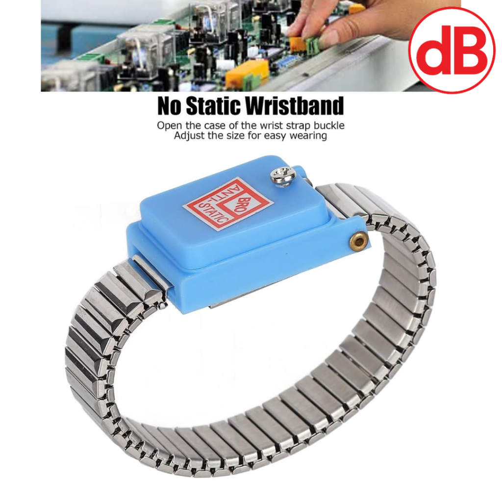 (Ready Stock) POSH Antistatic Wrist Strap (Conductive Plastcs & Rubber ...