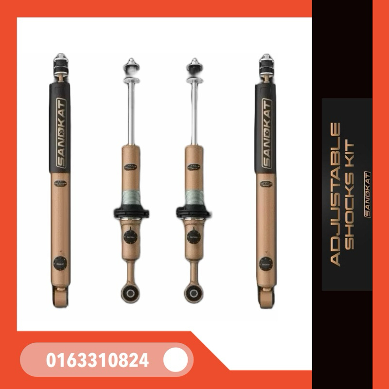 SANDKAT 4x4 ADJUSTABLE HEAVY DUTY ABSORBER ISUZU DMAX HILUX NAVARA FJ ...