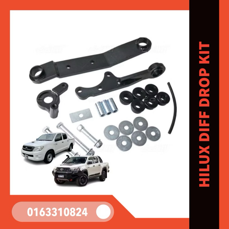 Front Bolt On Diff Drop Kits For Toyota Hilux VIGO REVO KUN25 KUN26 ...