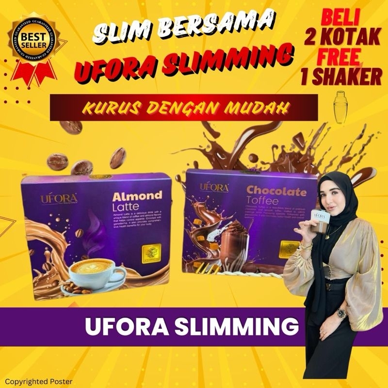 UFORA SLIMMING BOOST [ALMOND LATTE & CHOCOLATE] ORIGINAL HQ | Shopee ...
