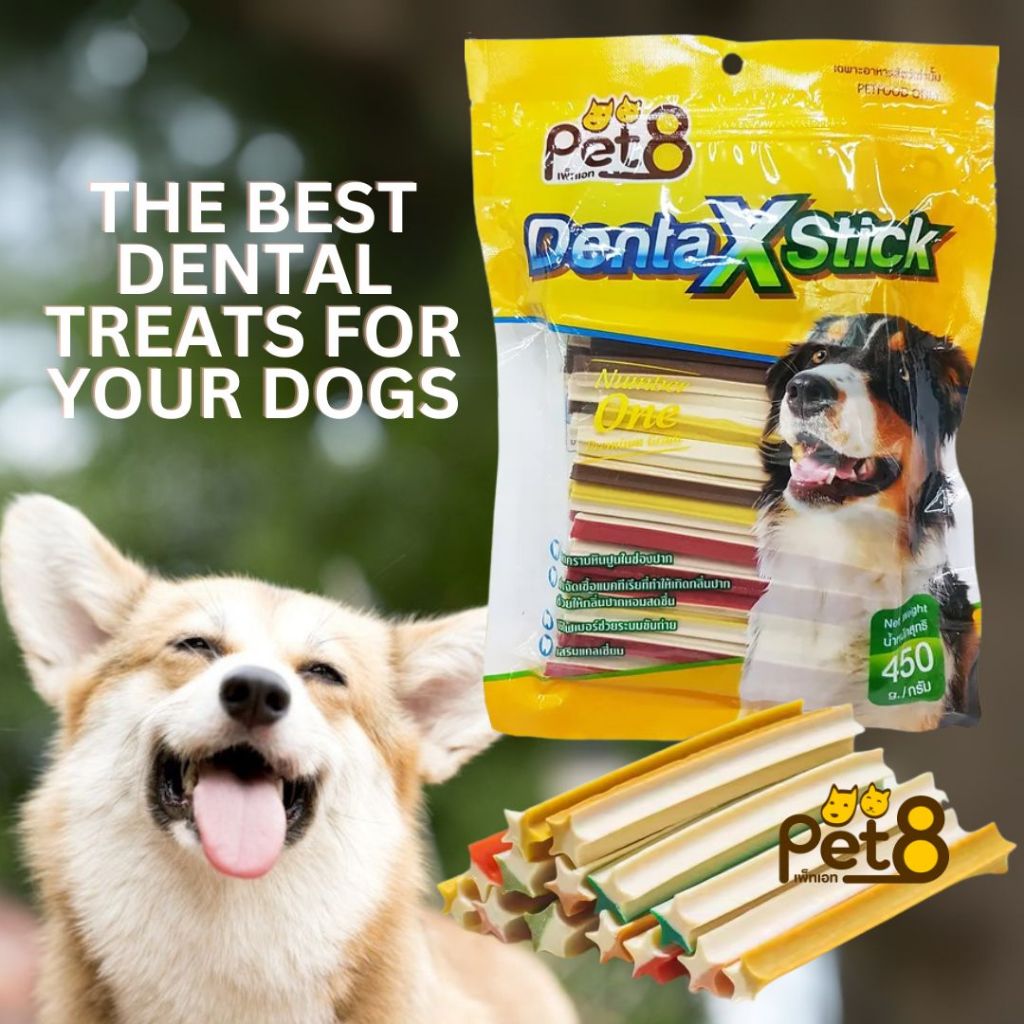 PET8 DENTA-X Stick Dog Treats for Dogs Dental 450g 狗狗洗牙零食 | Shopee Malaysia
