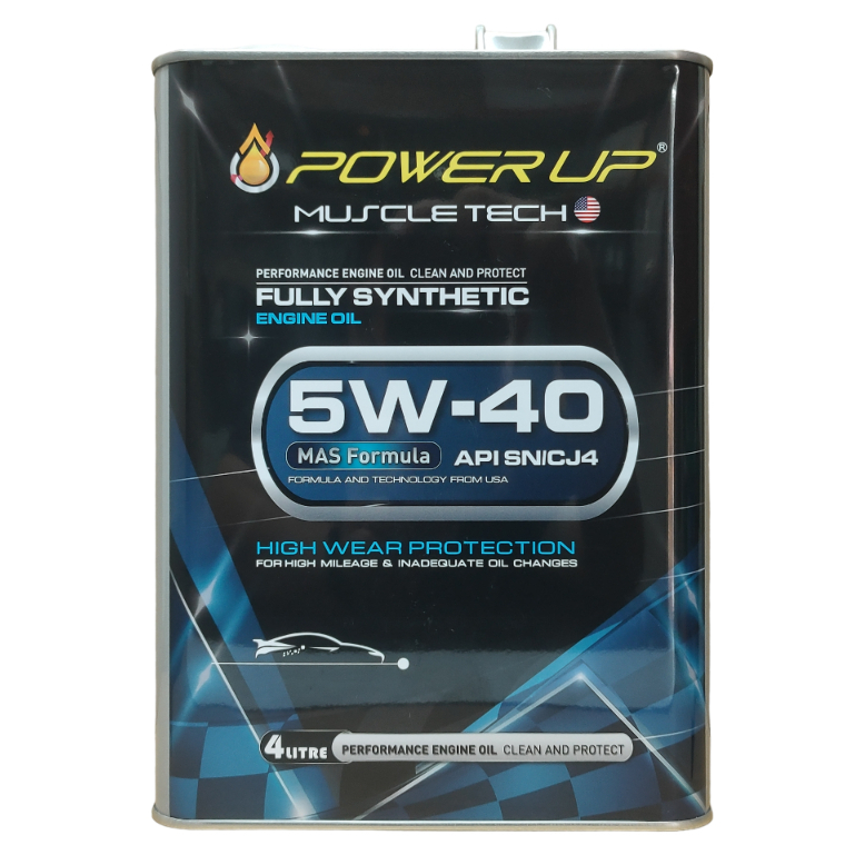 PETROL ENGINE OIL - Power Up Muscle Tech Fully Synthetic 5W-40 MAS ...