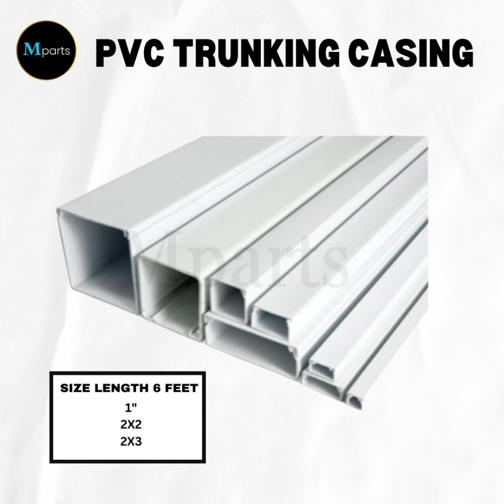 🔥 STOK SEDIA ADA 🔥 CASING TRUNKING PVC 6 KAKI (1", 2X2 , 2X3) | Shopee ...