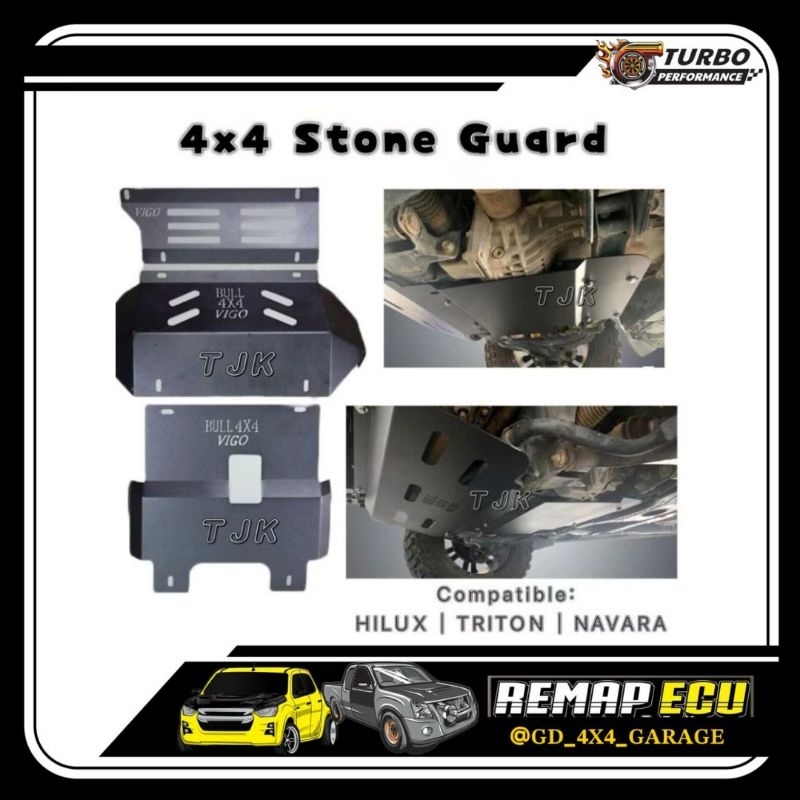 3MM STONE GUARD SKID PLATE HILUX VIGO REVO ROGUE RANGER NAVARA D40 ...