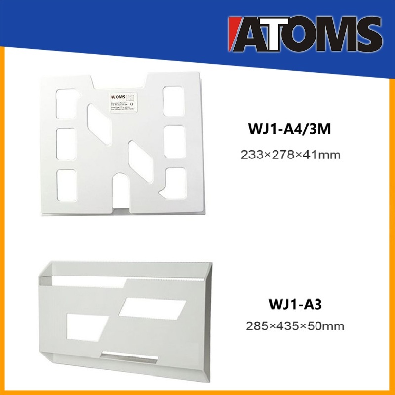 ATOMS WJ1 Panel A4/A3 Enclosure Documents Pocket ABS With 3M Adhesive ...