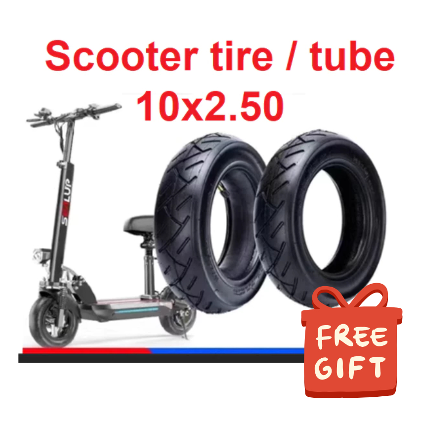Tayar 10x2.50 tyre tubeless electric scooter baby stroller trolley 10 x ...