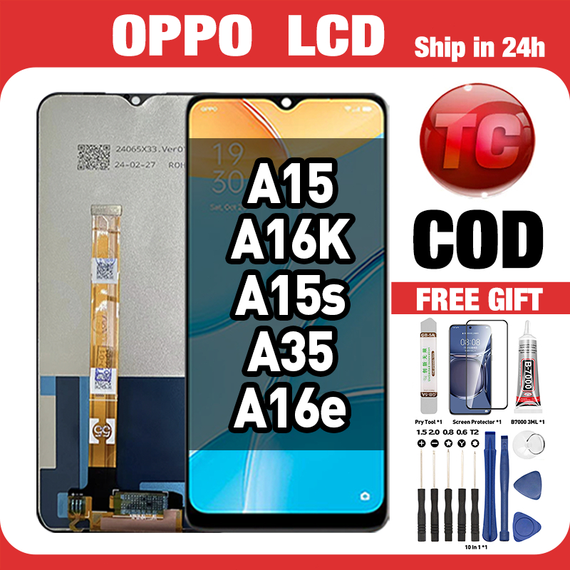 LCD OPPO A15/ A15s/ A16K/ A35 2021/ A16e Compatible For Original Glass ...