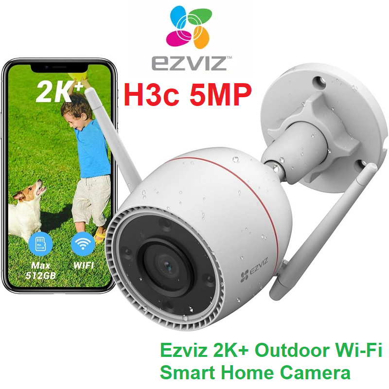 EZVIZ H3c 5MP (3K) / H3c 4MP (2K+) / H3c 3MP (2K) Color Night Vision ...