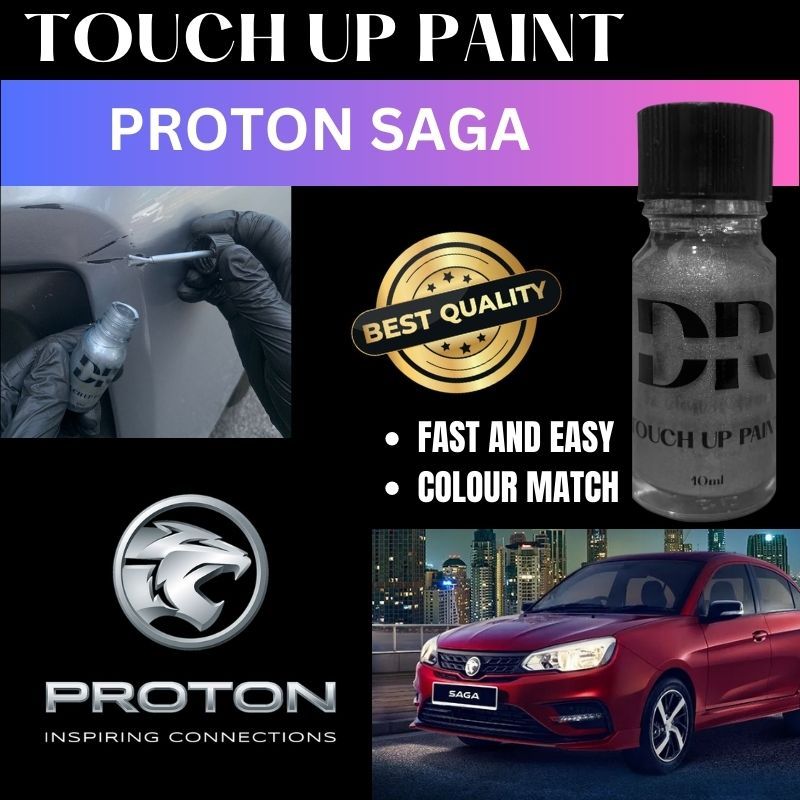 PROTON SAGA Automotive Original COLOR CODE DR Touch Up Paint | Shopee ...