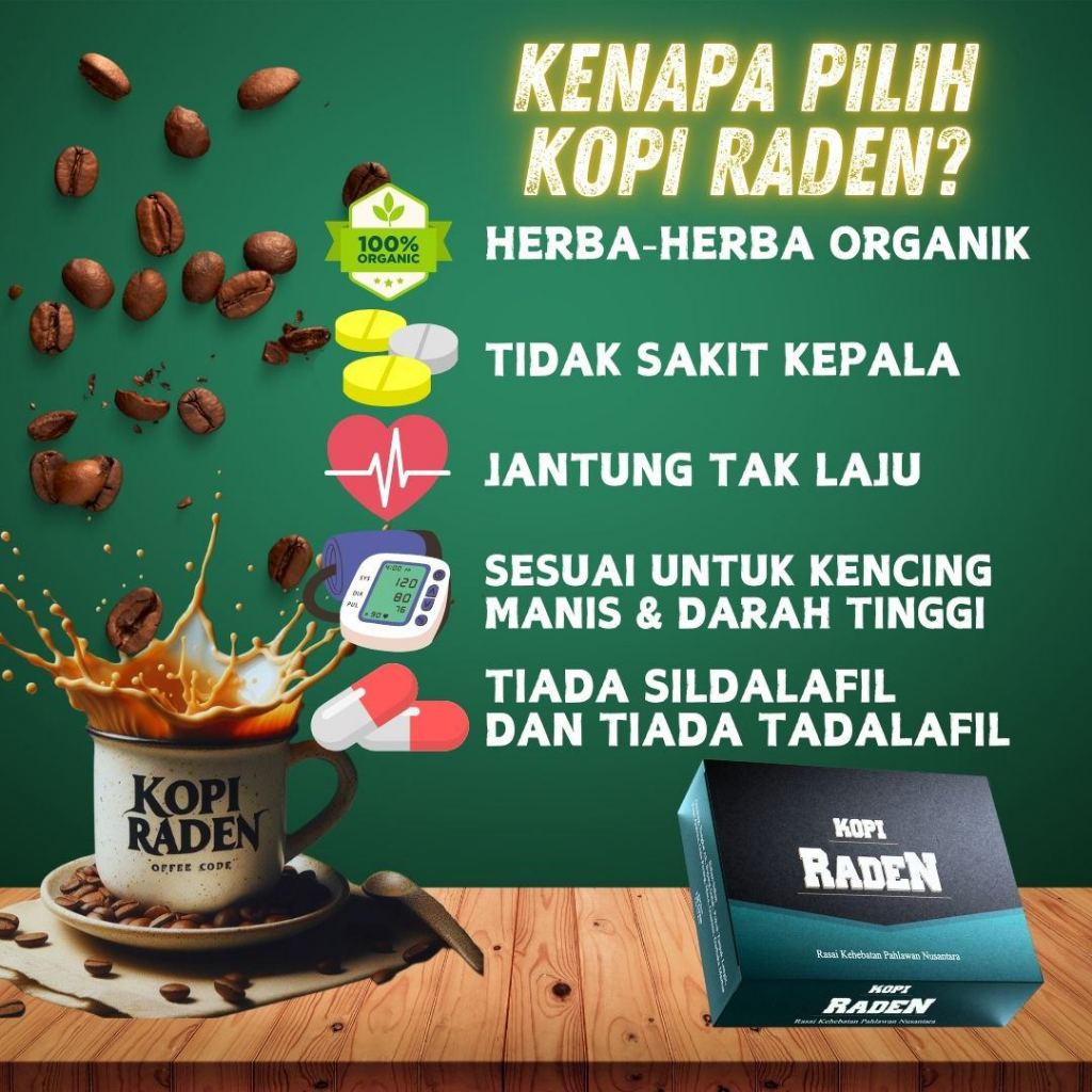 KOPI RADEN 100% ORIGINAL KOPI ORGANIK ORANG KAMPUNG UNTUK ABANG YANG ...