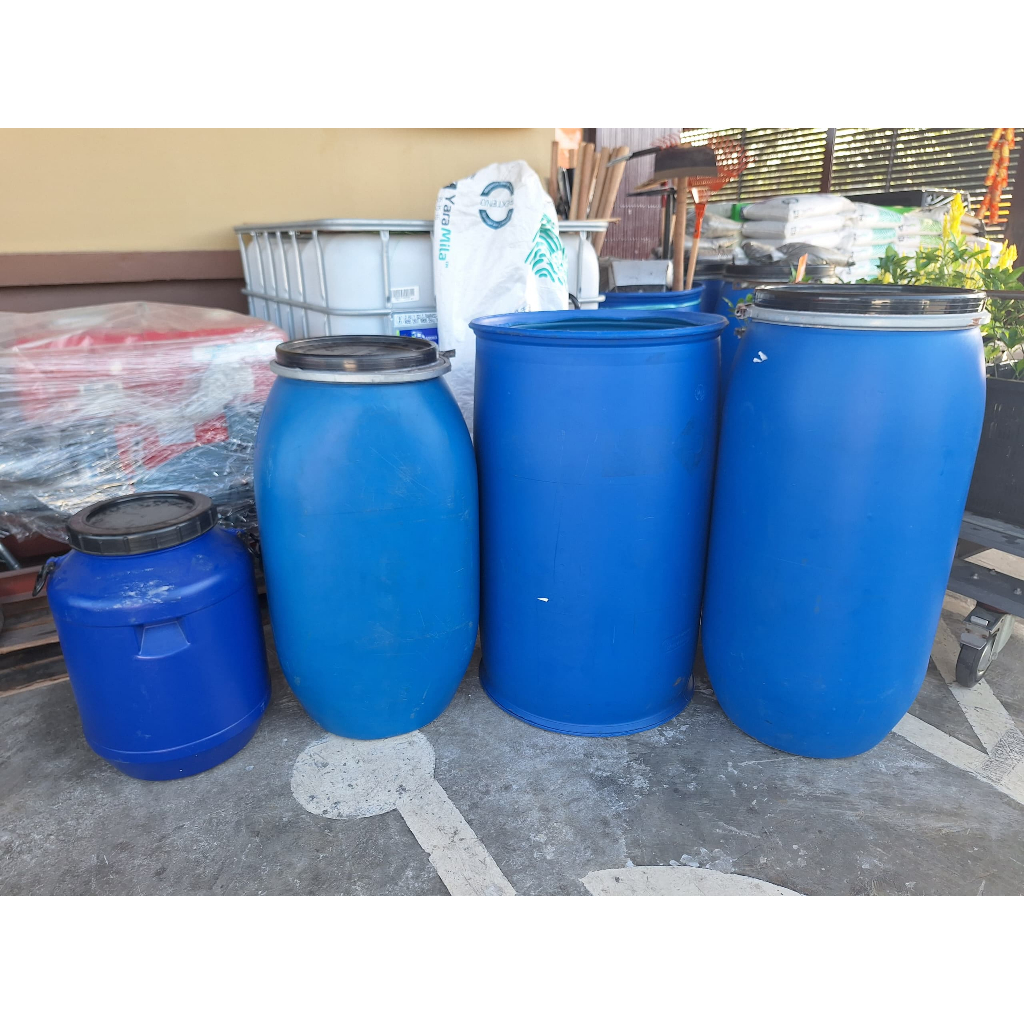 Tong biru/Tong Drum/Tong Air 60L 120L 160L 200L Ready Stock | Shopee ...