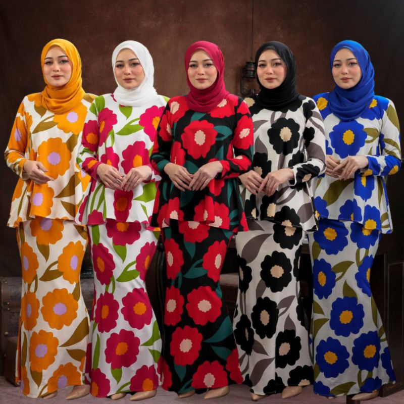 BAJU KURUNG CIK BUNGA MODERN VIRAL 2025 | Shopee Malaysia