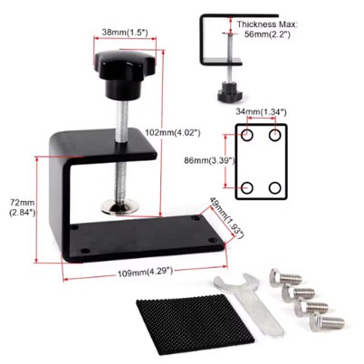 Table Clamp Bracket Designed for USB Handbrake Sim Racing Handbrake ...