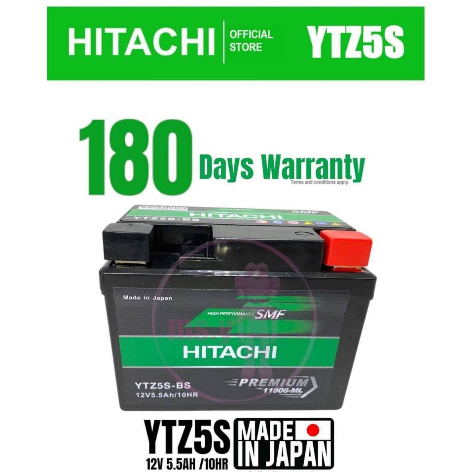 YMSMOTOR HITACHI YTZ5S YTZ5 GEL BATTERY MOTORCYCLE BATERI MOTOSIKAL ...