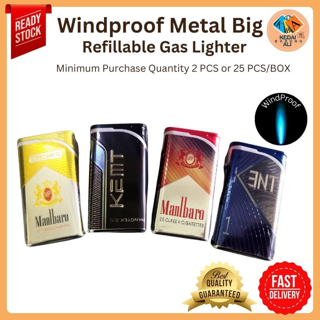 Windproof Metal Big Refillable Gas Lighter Jet Flame Lighter - CY T007 ...