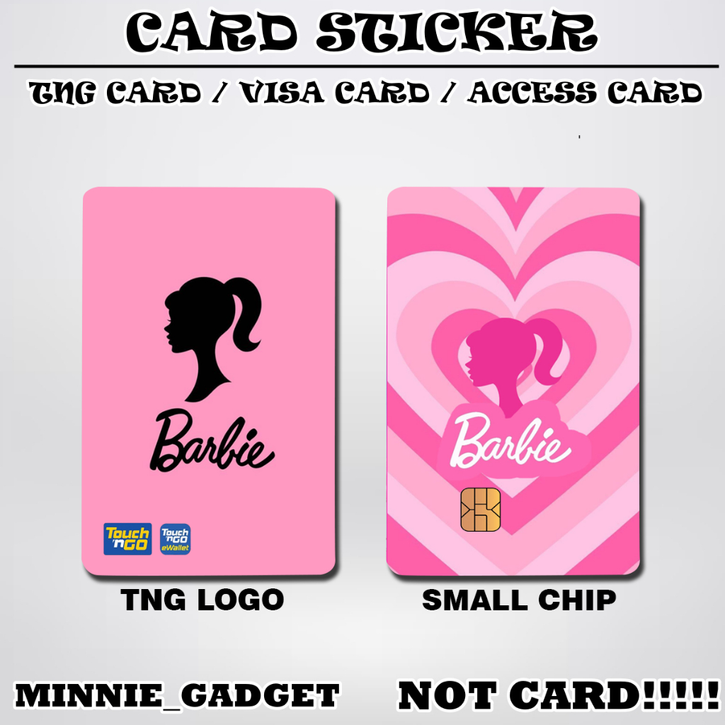 [ Barbie ] Touch n Go Card Sticker Cover TNG / MASTER / VISA / CREDIT ...