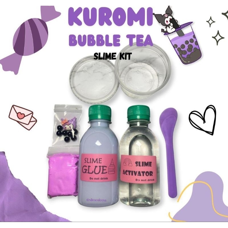 Kuromi Bubble Tea Slime Kit by Han | Shopee Malaysia