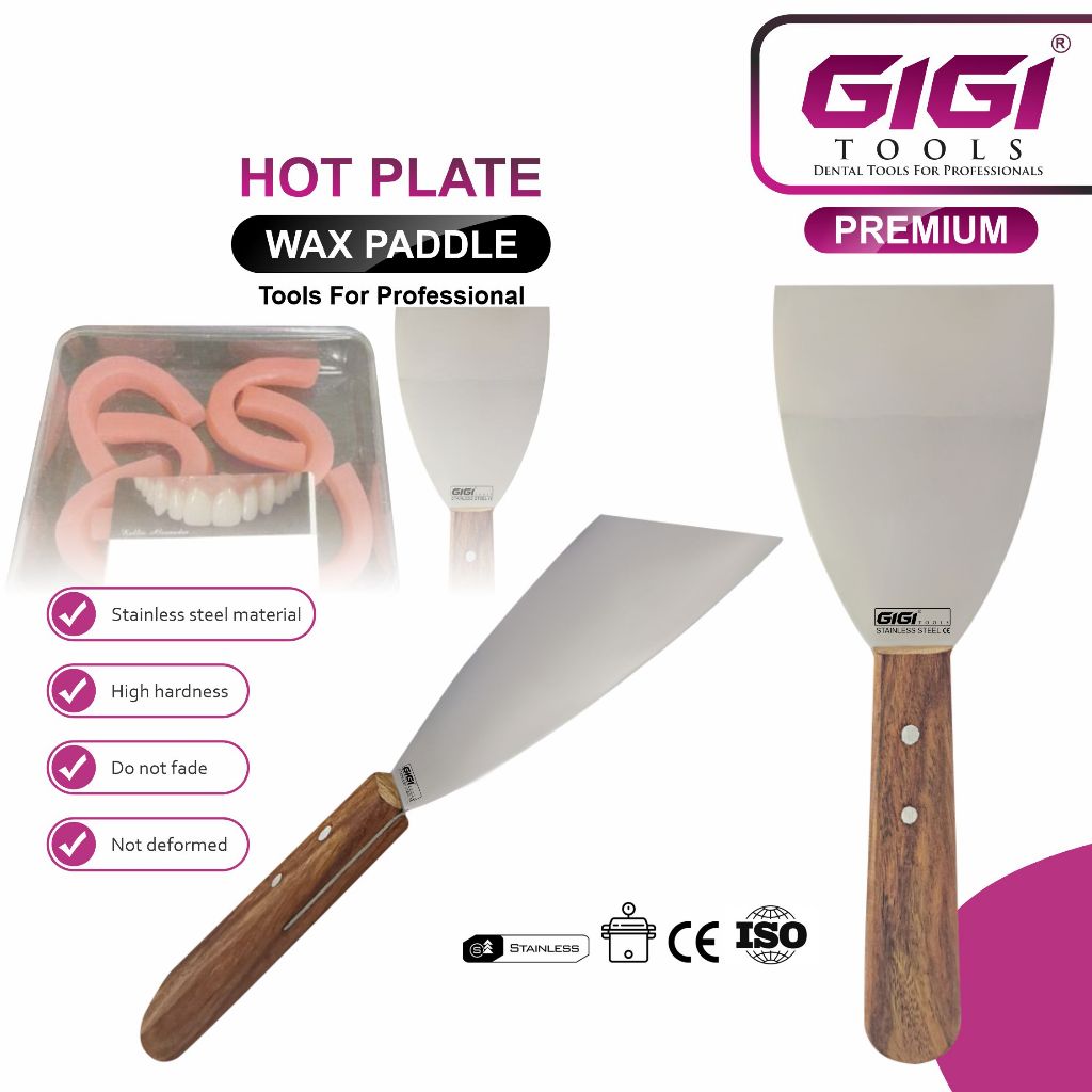 GIGI TOOLS Wax Paddle Hot Plate 8cm Lab Denture, Dental Instrument ...