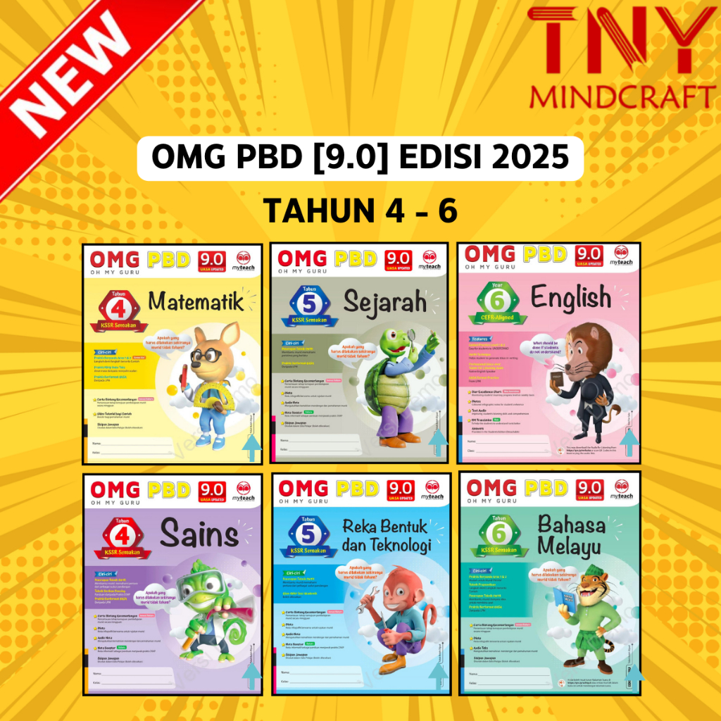[TNY] OMG PBD : [BUKAN MODUL 9.0 TAK SAMA] OMG PBD KSSR [9.0]【TAHUN 4 - 6】BUKU LATIHAN TOPIKAL ...