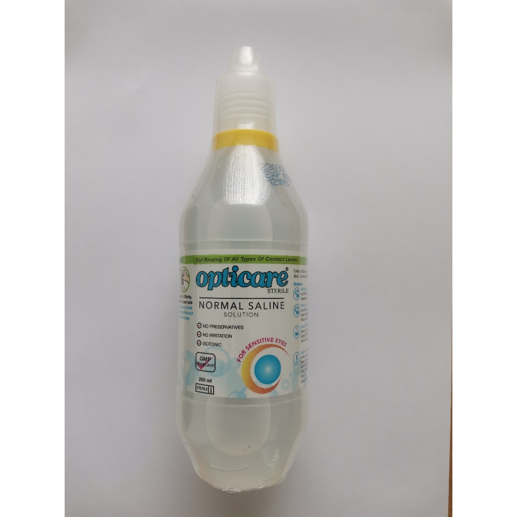 OPTICARE Normal Saline Solution (250ml) | Shopee Malaysia