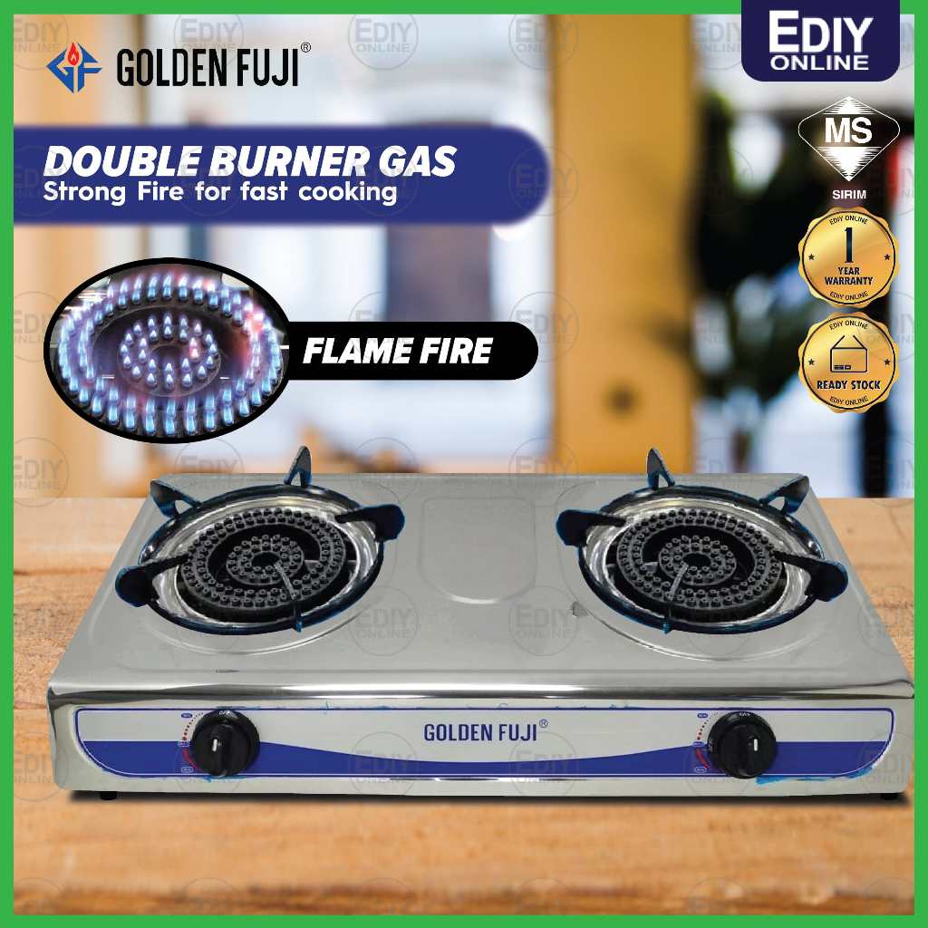 SIRIM 】Heavy Duty Golden Fuji GF3000 Double Cast Iron Burner 150MM Fast ...