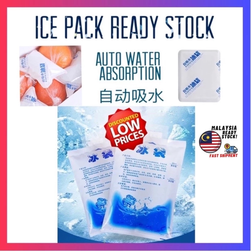 【Ready Stock】Extra Thick 5 Size Reusable Ice Bag Pack Water Injection ...