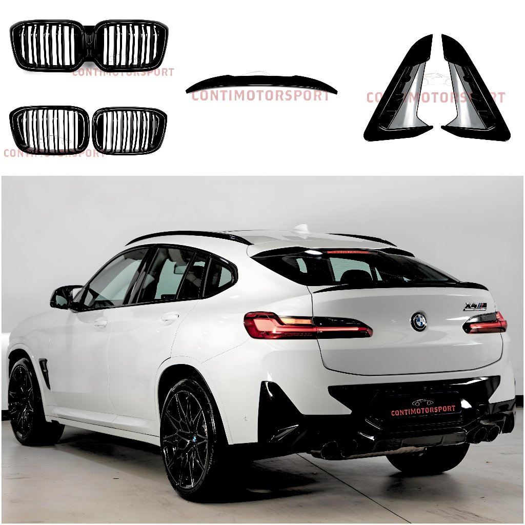 X3 X4 G01 G02 M POWER FRONT GRILL Spoiler Fender Vents STYLING CAR ...