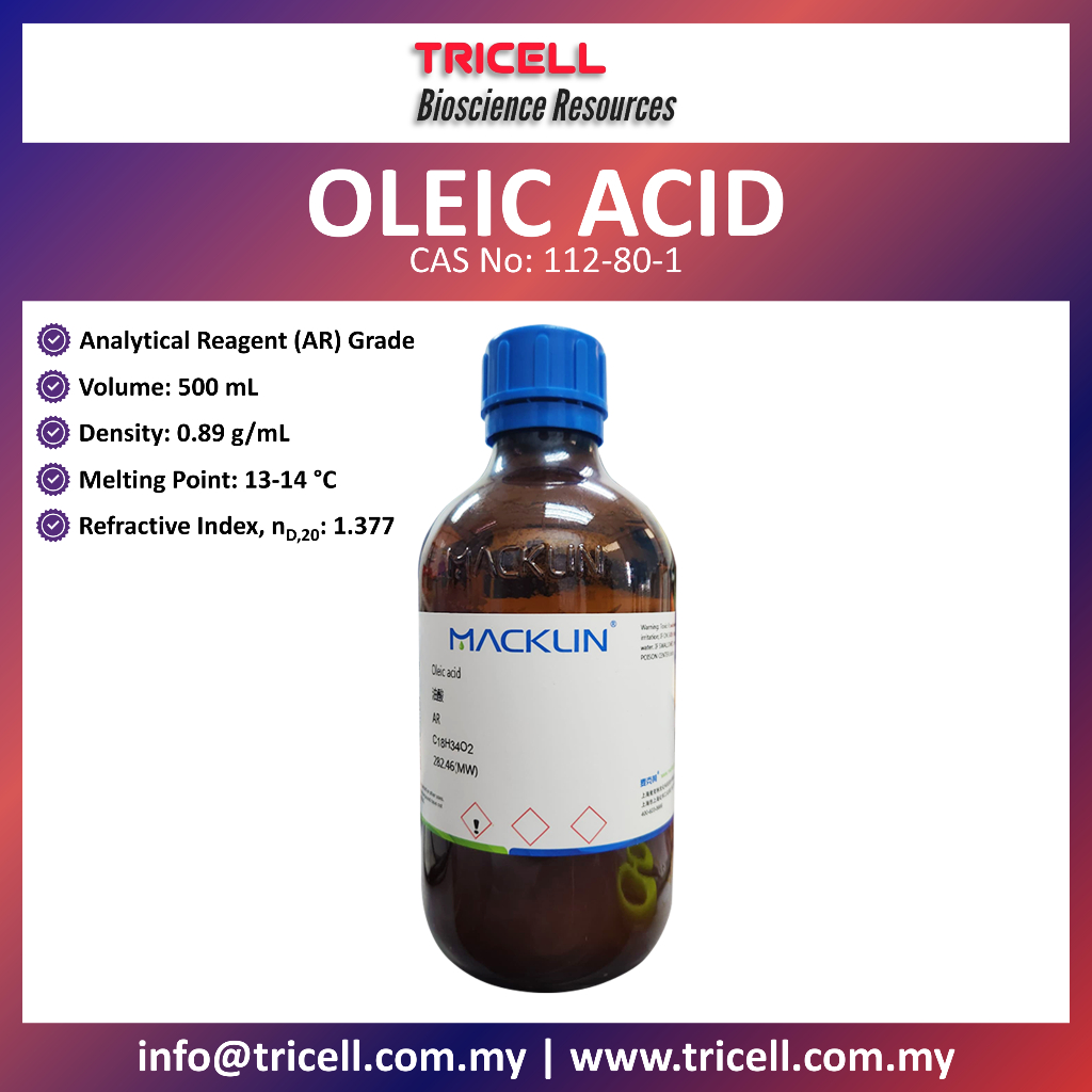 OLEIC ACID, ANALYTICAL REAGENT GRADE, 500ML | Shopee Malaysia