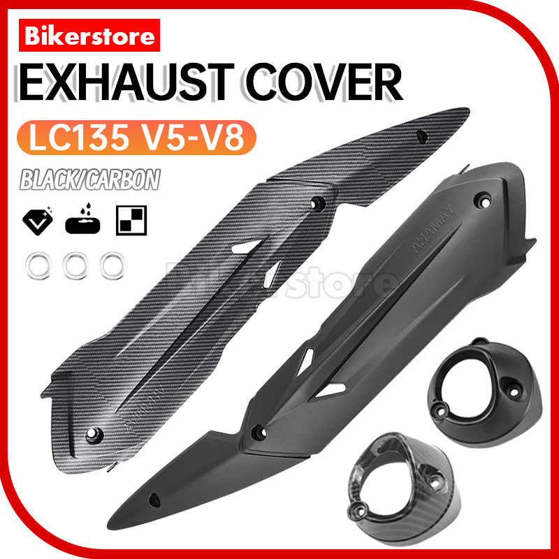 LC135 V4 V5 V6 V7 V8 Exhaust Pipe Cover Ekzos Cover Muffler Protector ...
