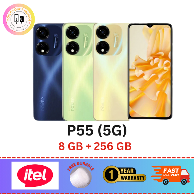 ITEL P55 5G (8GB+256GB ) 50MP Dual Clear Camera | Revolutionary Speed ...