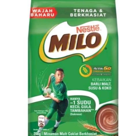 NESTLE MILO Active-Go Chocolate Malt Powder 200g (Exp: 31/01/2026 ...