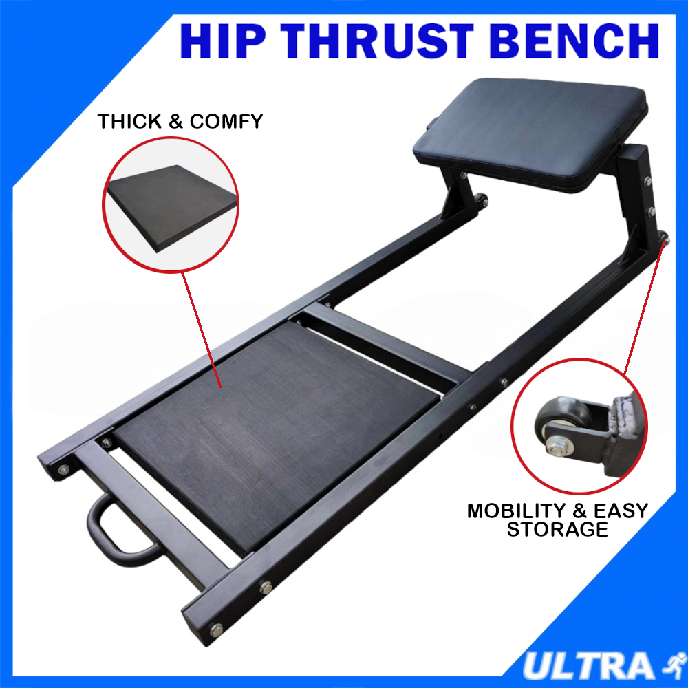Hip Thrust Bench Glute Bridge Machine Thruster Training Butt Bottom ...